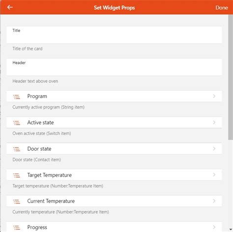 oven status widget ui widgets openhab community