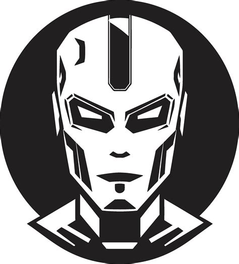 Cybernetic Crusader Futuristic Robotic Revelation Black Robot 46125202 Vector Art At Vecteezy