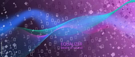 vector de stock binary code vector presentation purple blue pink