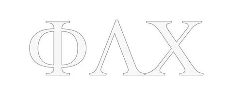 Phi Lambda Chi Greek Letter Window Sticker Decal Sale 495 Greek Gear®