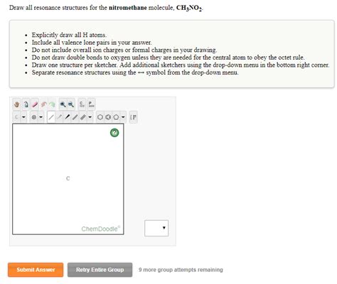 Solved Draw All Resonance Structures For The Nitromethane