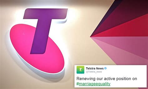 Telstra Publicly Backs Same Sex Marriage After Customer Backlash Daily Mail Online