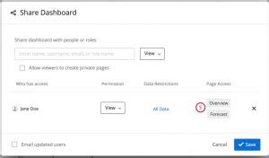 Sharing Your Dashboard Projects