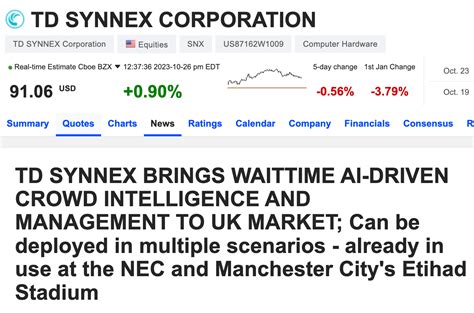 td synnex brings waittime ai driven crowd intelligence and management