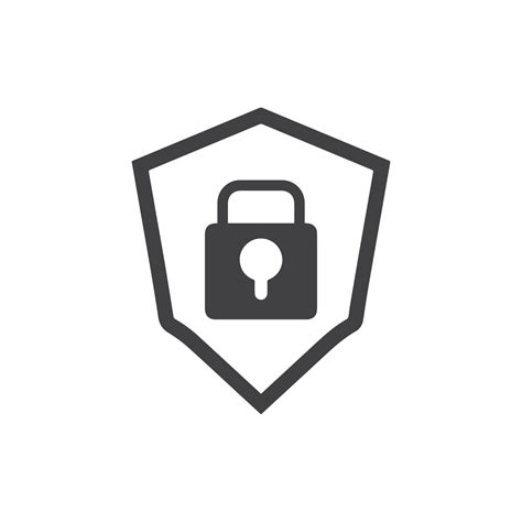 Padlock Icon Shield Vector Image 22067828 Vector Art At Vecteezy