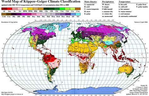 World Map Of Köppengeiger Climate Classification From 40 Download