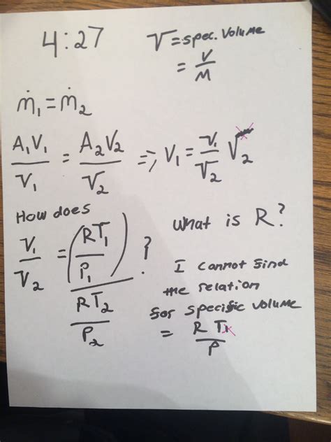 Solved Specific Volume Question Hello The Question In The Chegg