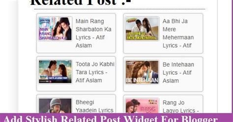 How To Add Stylish Related Post Widget For Blogger Blog With Pictures Blogger Rwordpressblogger