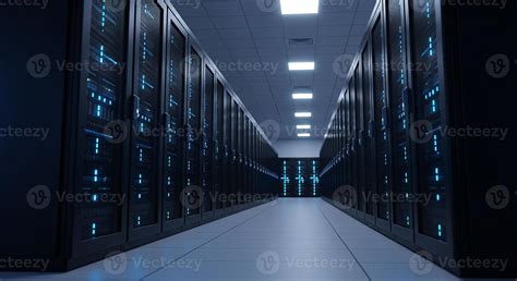 Data Center Server Room It Infrastructure Cloud Computing Network Storage System Technology