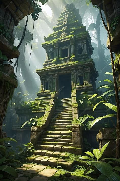 Premium Photo A Jungle Temple With Traps Puzzles And Hidden Chambers