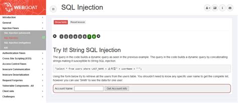 Web Hacking WebGoat SQL Injection 문제풀이 네이버 블로그