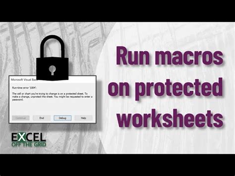 Excel Vba Protect Worksheet How To Unprotect An Excel Sheet With Or