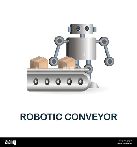 Robotic Conveyor Icon 3d Illustration From Artificial Intelligence Collection Creative Robotic