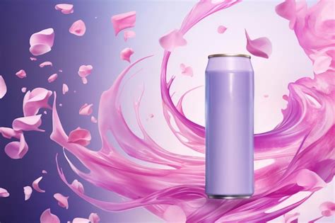 Free Photo Advertisement For Soda With Floating Can