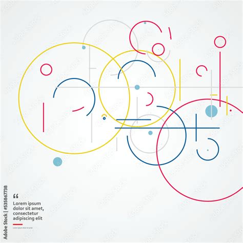 Vector Future Geometry Symbol Abstract Illustration Circular Elements