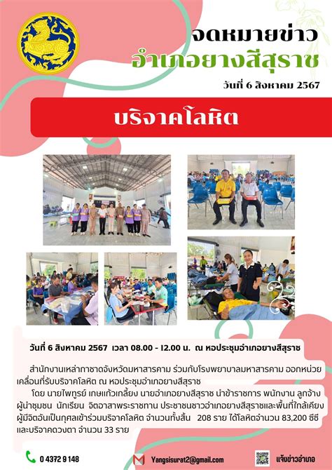 ที่ทำการปกครองอำเภอยางสีสุราช อำเภอยางสีสุราช จังหวัดมหาสารคาม