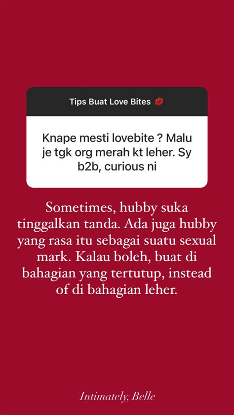 Tips Buat Love Bites Intmtly