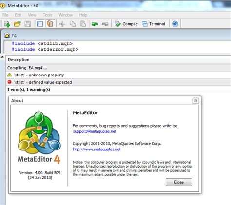 Build 625 Invalid Ex4 File And Metaeditor Has A Virus Ios Trading