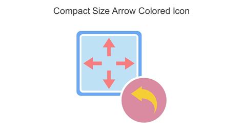 Compact Size Arrow Colored Icon In Powerpoint Pptx Png And Editable Eps Format PPT Example