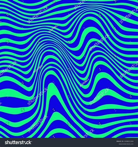 Colorful Curve Lines Optical Illusion Background Stock Vector Royalty Free 2208021269