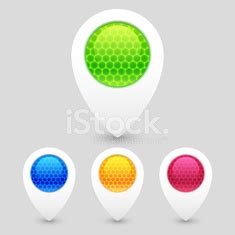 Set Of Colorful Map Markers Stock Vector Royalty Free FreeImages