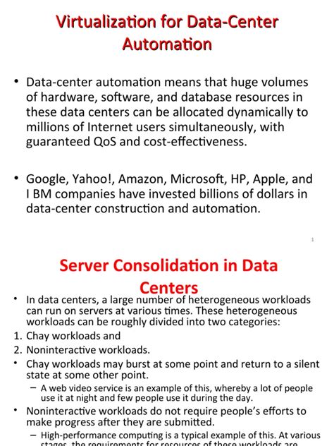 Virtualization For Data Center Automation Pdf
