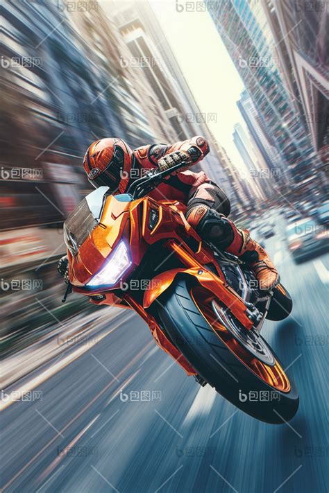 高科技摩托摩托车行业插画高清图片下载 包图网