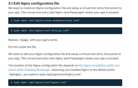 Error In Deployment Documentation For Nginx · Issue 2247 · Phusion