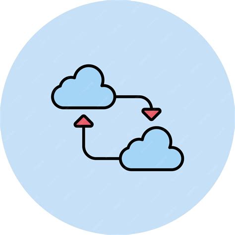 Premium Vector Data Synchronization Flat Illustration