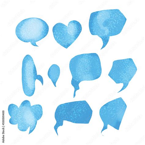 Blank Empty White Speech Bubbles D Speech Bubbles Isolated On White Background Blank Empty
