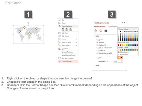 world map with navigation location powerpoint slides presentation