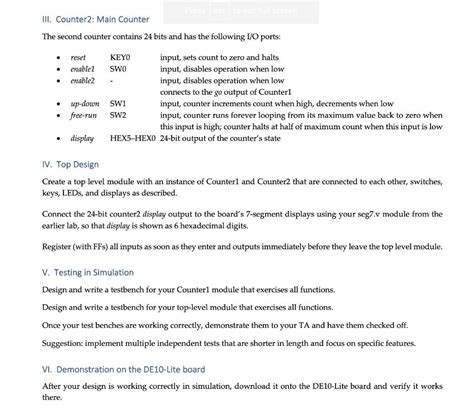 This Lab Involves The Design And Implementation Of Chegg Com