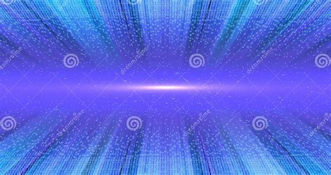 Signs Of Light In The Structural Data Tunnel Binary Code Digital