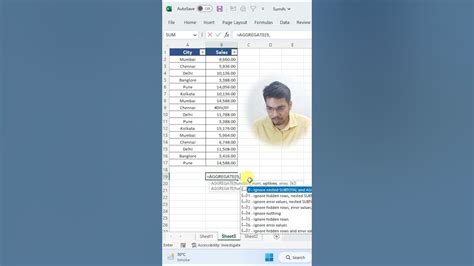 How To Sum In Excel With Errors Excel Sum Function Ignore Error