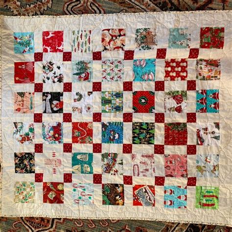 Curious Garden Whimsical Patchwork Twin Quilt One Of A Kind Etsy