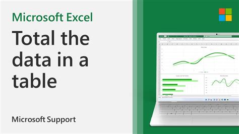 Add A Total Row To Your Excel Table Microsoft YouTube