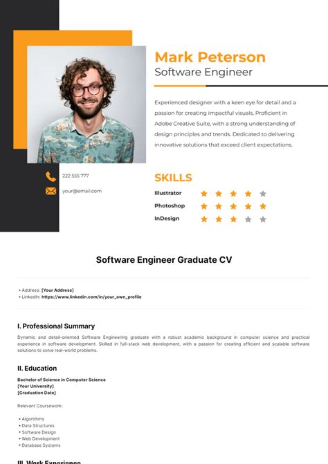 Free Graduate Cv Templates To Edit Online And Download Free Graduate Cv Templates To Edit Online And Download