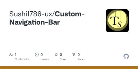 github sushil786 ux custom navigation bar