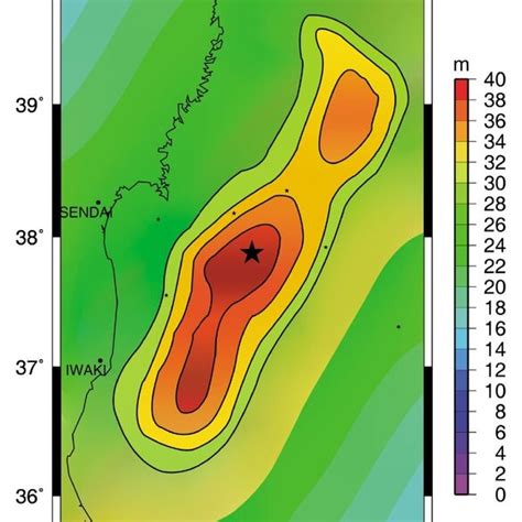 The Slip Distribution Computed Using Ndsm Download Scientific Diagram