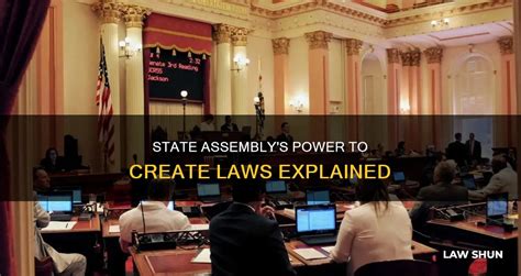 State Assemblys Power To Create Laws Explained Lawshun