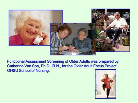 Ppt Functional Assessment Screening Of Older Adults Powerpoint Presentation Id 725588