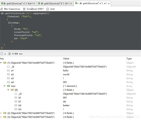 Mongodb中的聚合管道（lookup多表关联查询、unwind、match、project）unwind Lookup Csdn博客