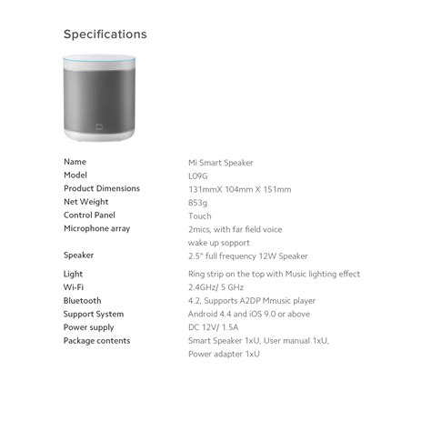 Mi Smart Speaker Original Malaysia Set 12 Months Warranty Satu Gadget Sdn Bhd