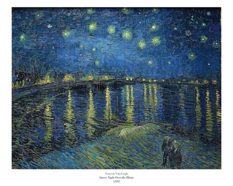 Vincent Van Goghs Starry Night Over The Rhône” 1888 Golden Gallery