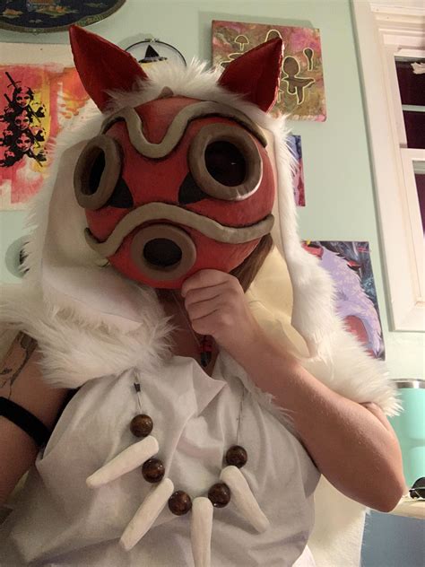 Princess Mononoke San Mask Tutorial Malteselizziemcgee Princess