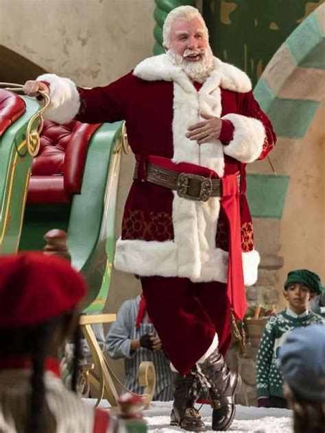 The Santa Clauses Scott Calvin Red Santa Fur Coat Wilson Jackets
