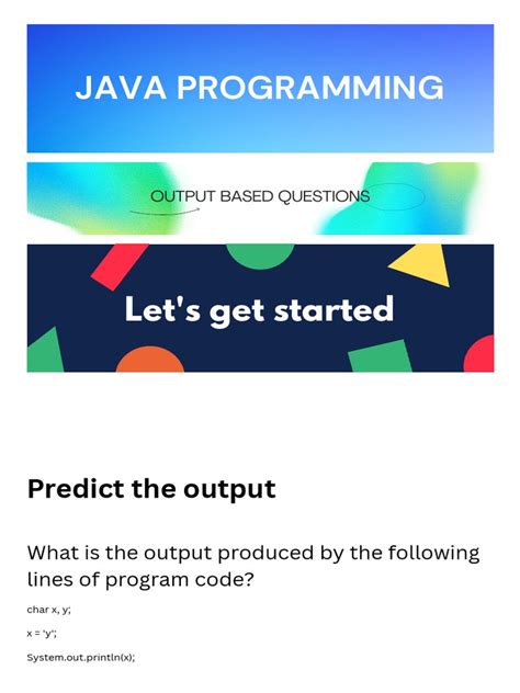Type 1 Predict The Output Pdf