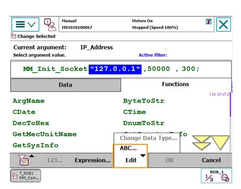 Set Up Standard Interface Communication With Abb Robotware