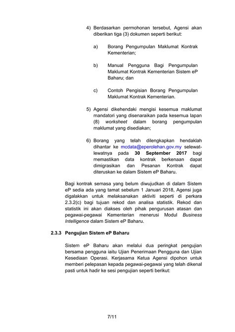 Garis Panduan Agensi Untuk Persediaan Pelaksanaan Perolehan Kerajaan Melalui Sistem E P Baharu Pdf