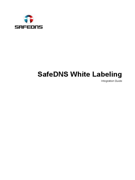 Safedns White Label Guide 12 Dec 2021 Pdf Networking Internet And Web